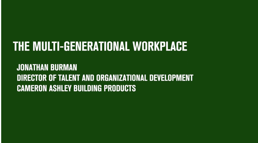 The Multi-Generational Workplace - Jonathan Burman - CRE Insight ...